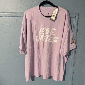 adidas | Shirts | Adidas Love Unites Gender Neutral Pride Tshirt | Poshmark